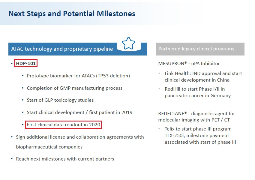 HDP-101 / Heidelberg Pharma, Huadong Medicine